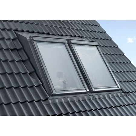 VELUX EAW FK08 6021E Low Pitch Tile Flashing For Twin Window - 66cm x ...
