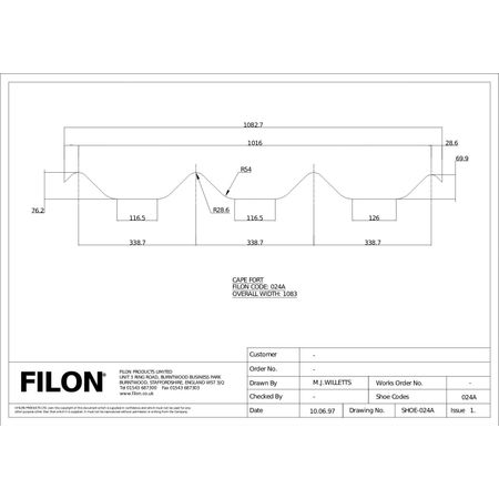 Filon single skin sheeting Cape Fort Grade 300 OP24E Opaque Grey 15 x ...