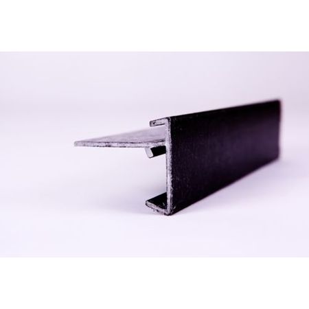 Areco GRP Glasstrim Flat Roof Edge Trim - 2.5m (Black) from £19.13