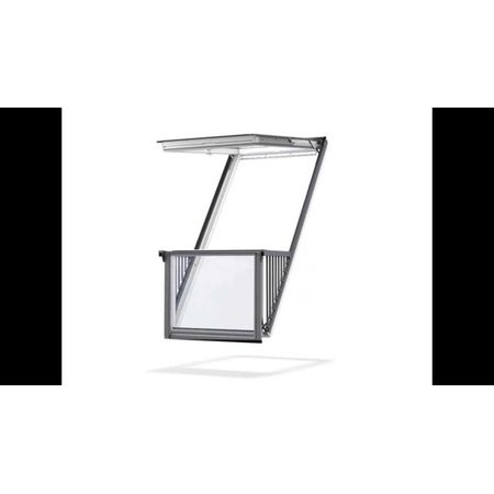 VELUX GDL SK0L223 Cabrio Double Roof Balcony White Paint Triple Glazed ...
