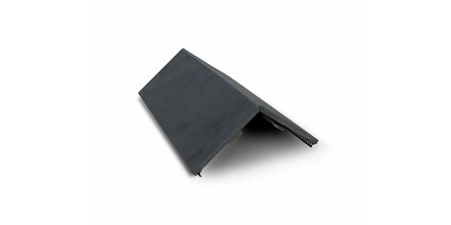 Mayan Natural Slate All-in-One RealRidge Ridge Tile - Graphite from £27.63