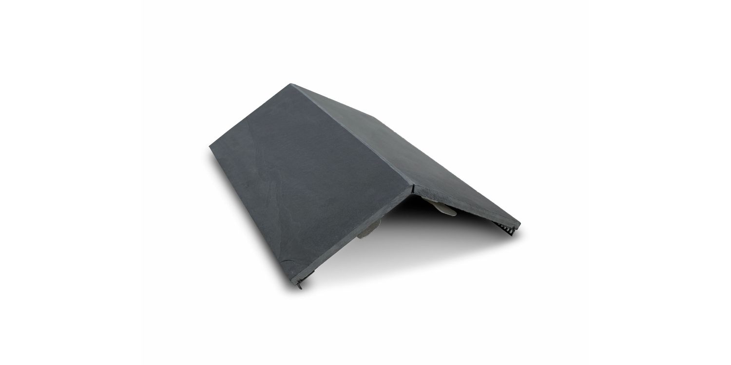 Mayan Natural Slate All-in-One RealRidge Ridge Tile - Graphite from £27.63