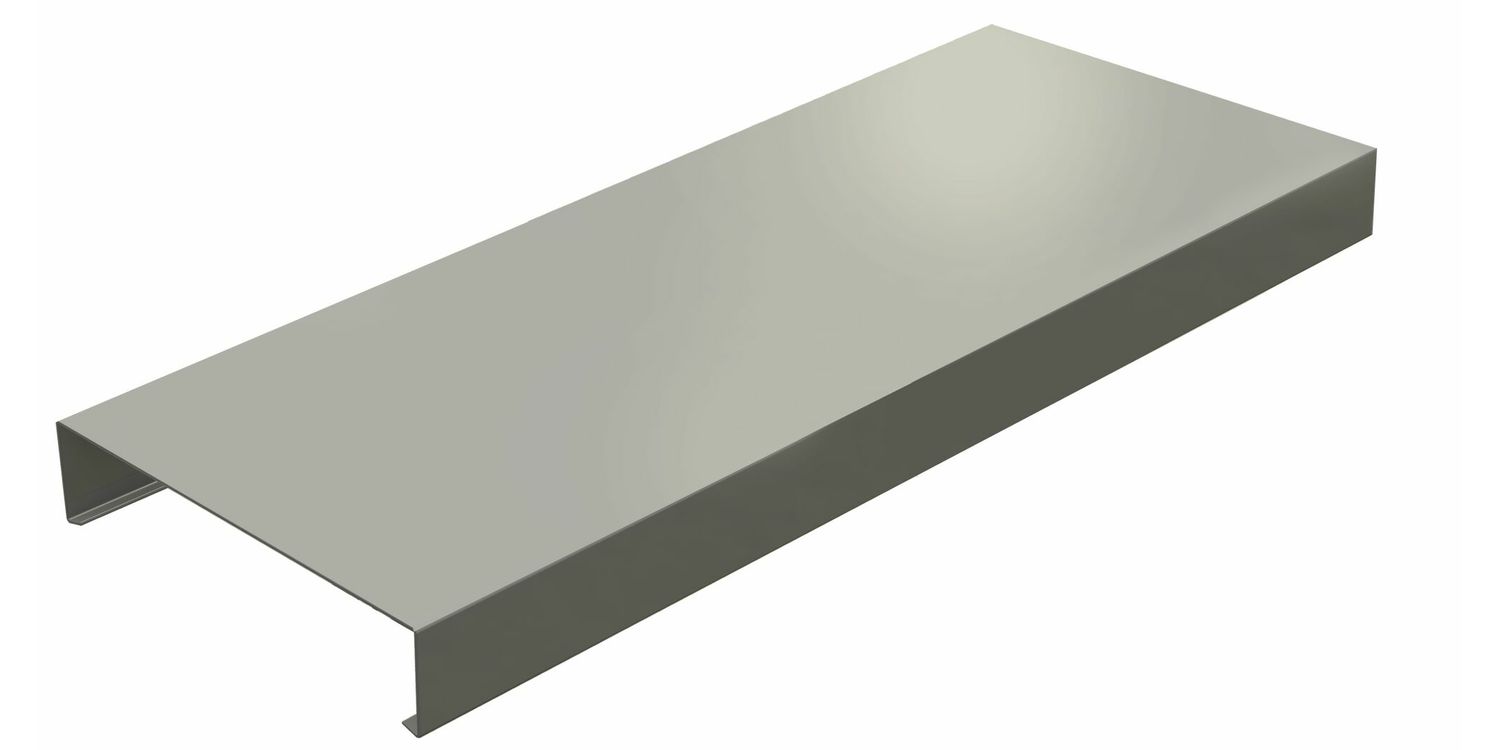 Alumasc Skyline Aluminium Flat Roof Wall Coping - 3m (includes fixing ...