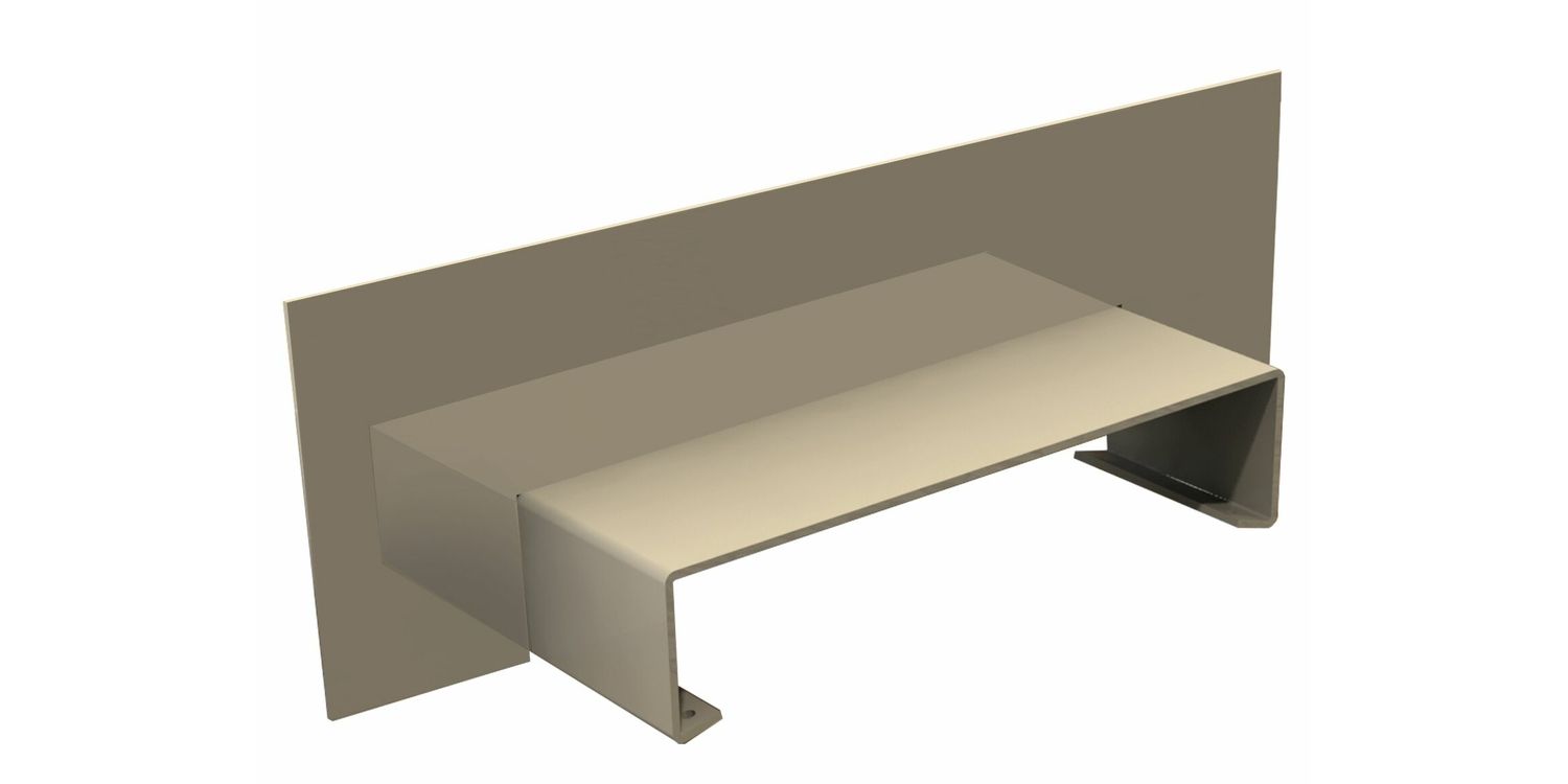 Alumasc Skyline Aluminium Flat Roof Wall Coping (Stop End Upstand) from ...
