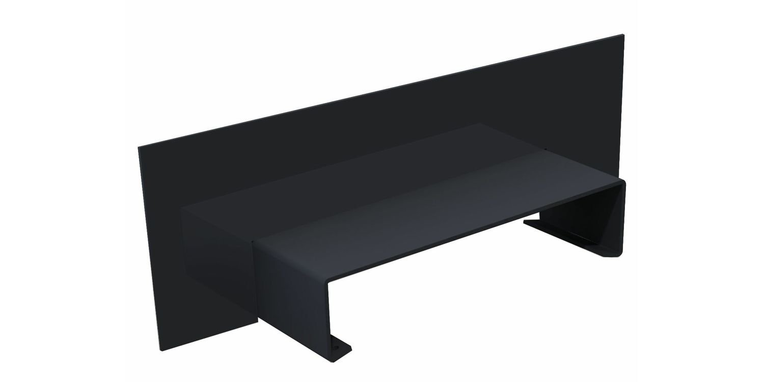 Alumasc Skyline Aluminium Flat Roof Wall Coping (Stop End Upstand) from ...