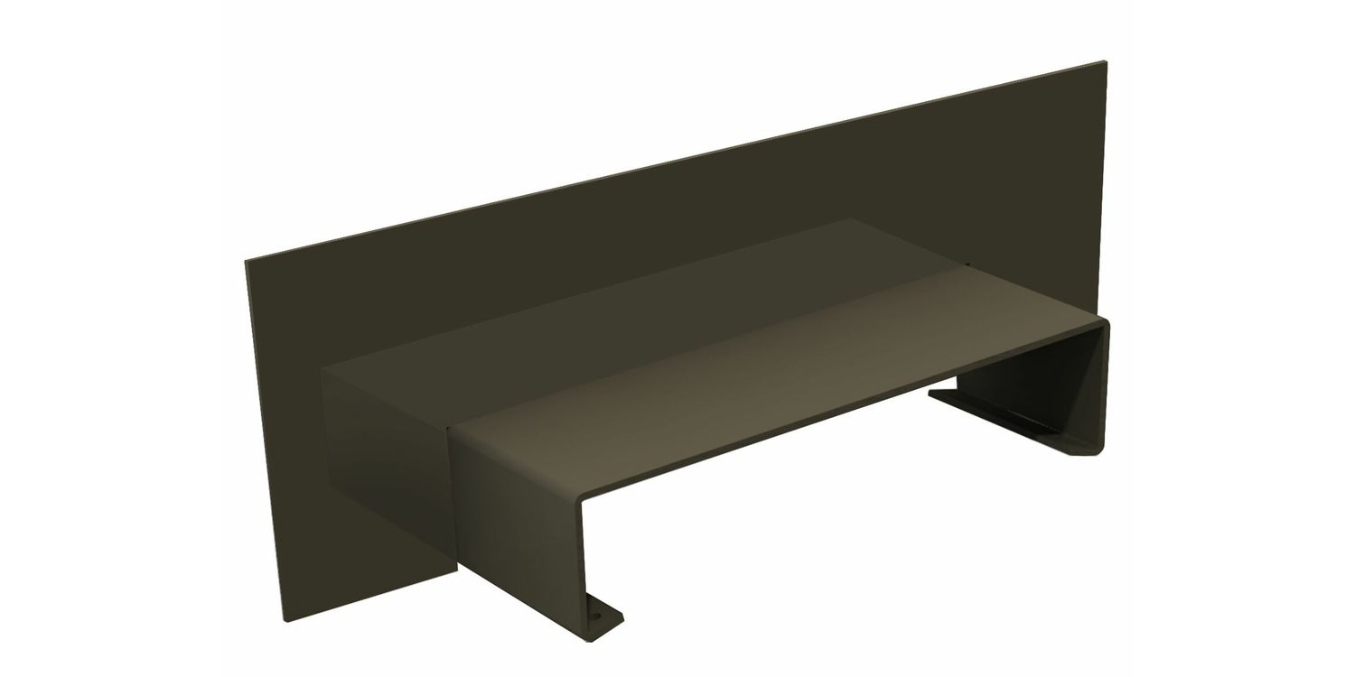 Alumasc Skyline Aluminium Flat Roof Wall Coping (Stop End Upstand) from ...