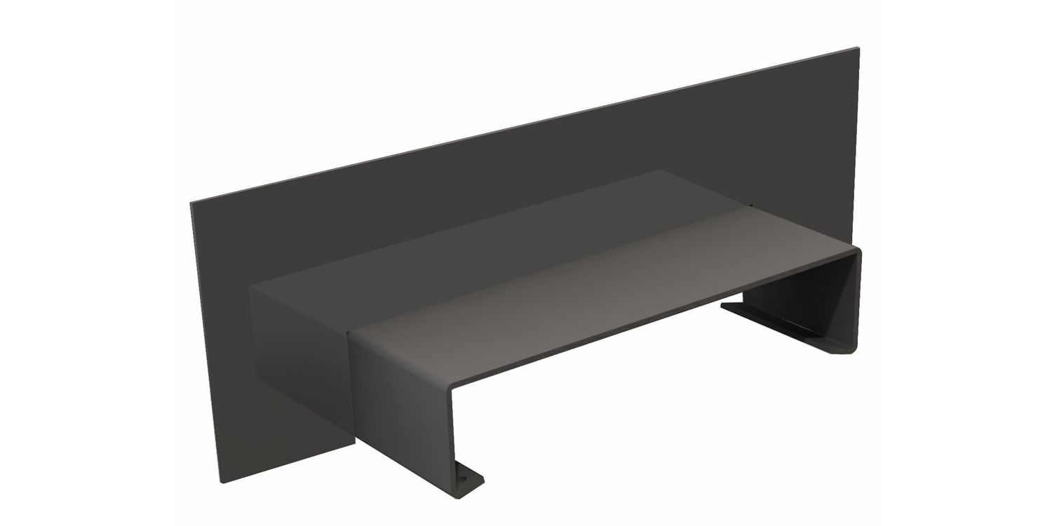 Alumasc Skyline Aluminium Flat Roof Wall Coping (Stop End Upstand) from ...