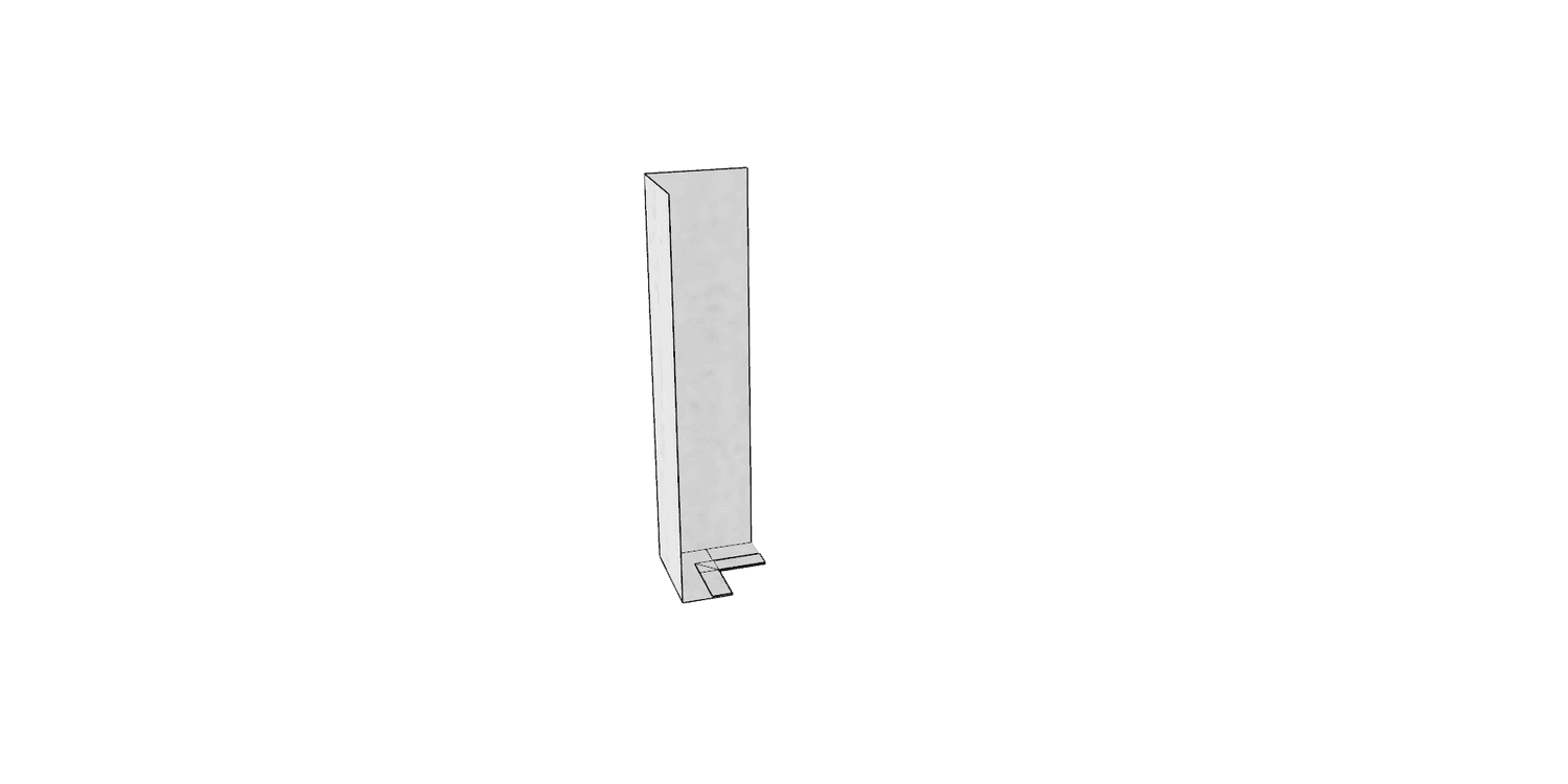 Metal Gutta Zinc L Fascia Corner - 90° from £21.00