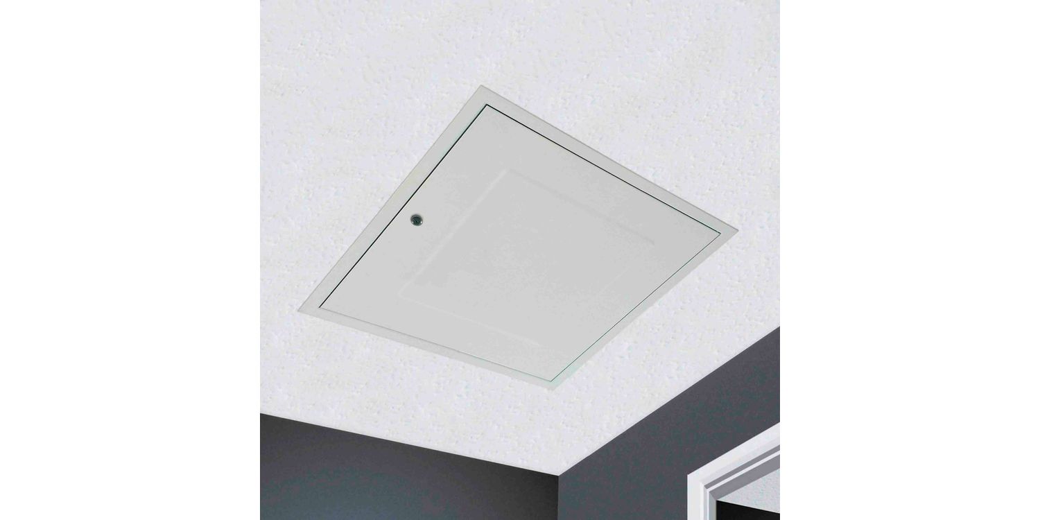 Manthorpe GL270F-GL271F Insulated Fire Rated Steel Loft Hatch - 580mm x ...