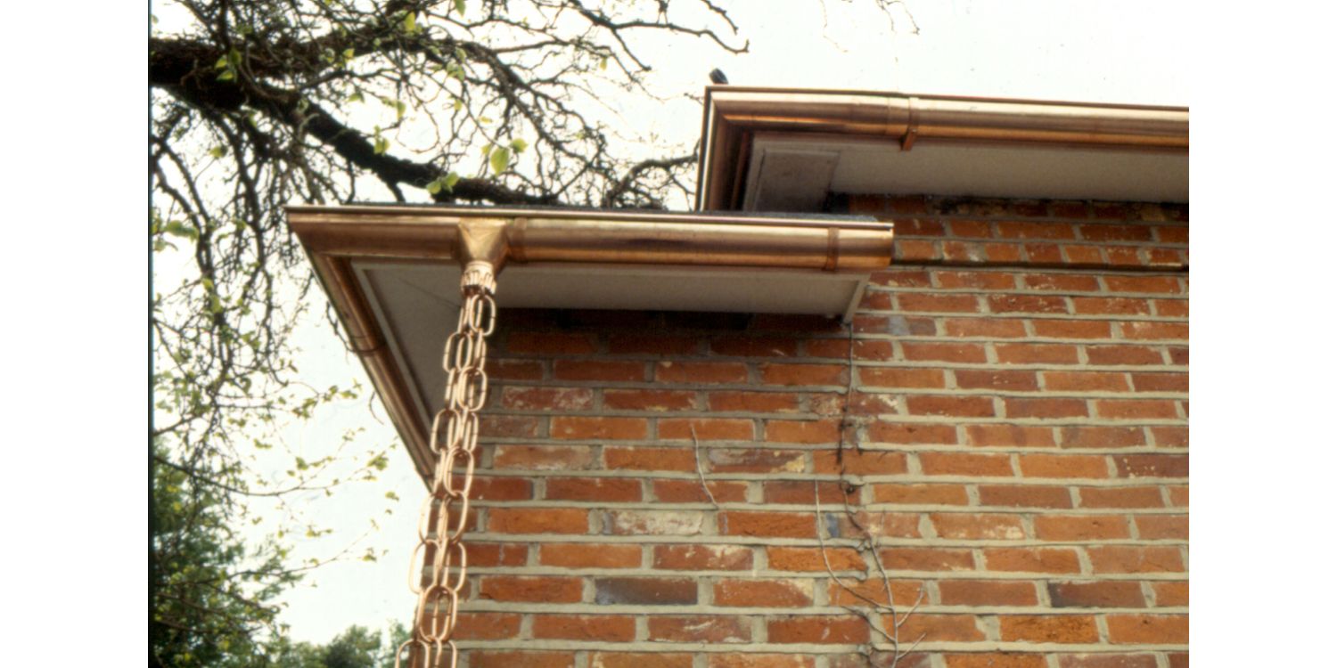 Coppa Gutta Copper Large Half Round Gutter - 2400mm Length only £125.00