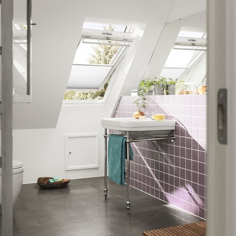 VELUX GGU MK06 0070 White Maintenance-Free Centre Pivot Window - 78cm x ...