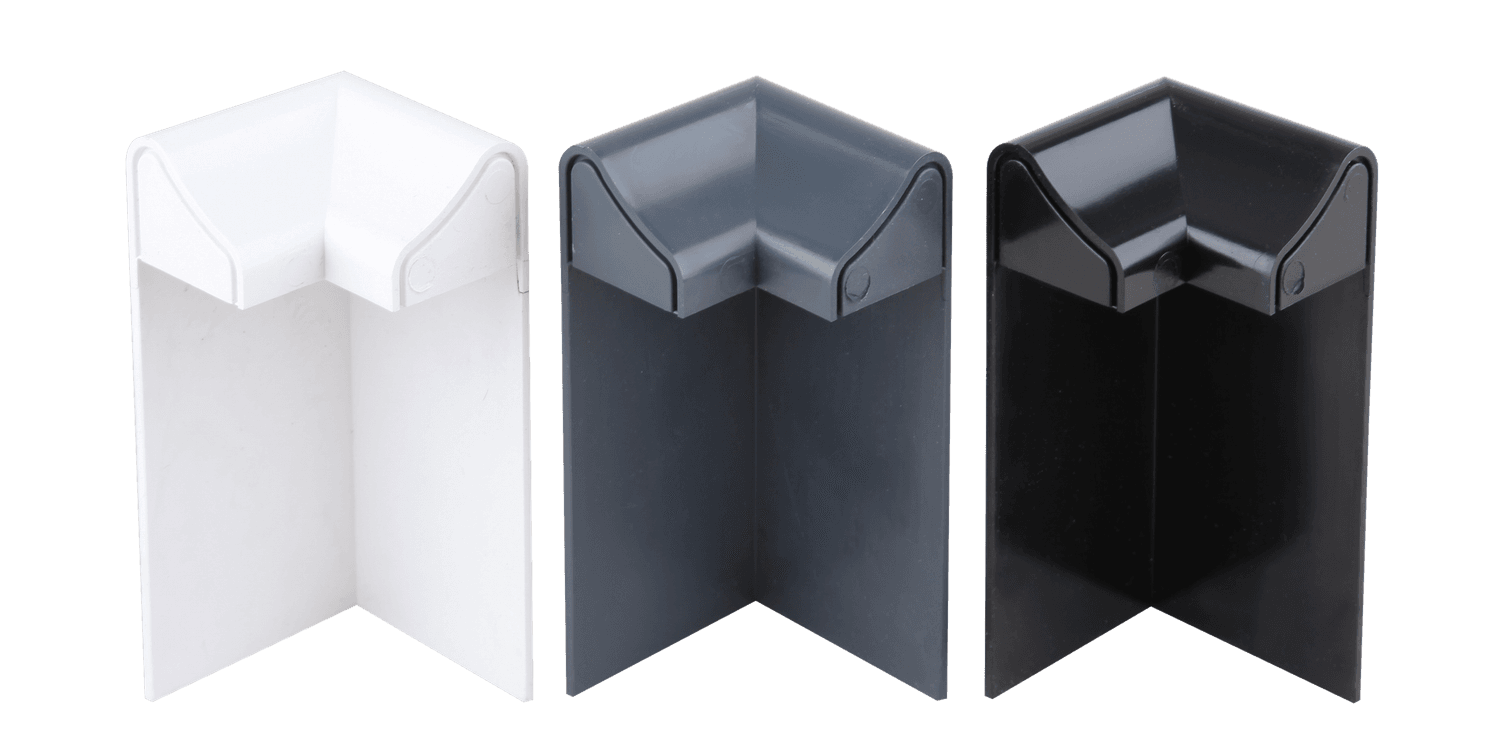 TRC EPDM External Edge Corner Trim - 50mm x 50mm (Includes fixings ...