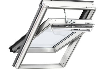 VELUX GGL MK04 2070 White Painted Centre Pivot Window - 78cm x 98cm ...