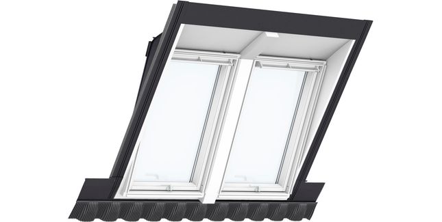 VELUX EAW SK10 6021E Low Pitch Tile Flashing For Twin Window - 114cm x ...