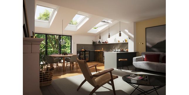 VELUX GGL CK01 207021U White Centre Pivot INTEGRA Electric Window ...