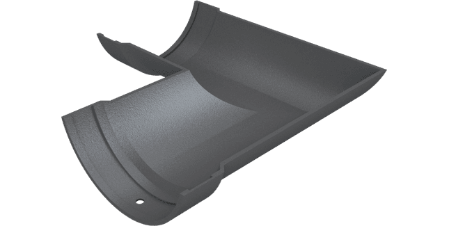 ARP Britannia 90°-135° Cast Iron Plain Half Round Gutter Angle from £15.73