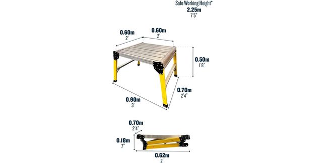 Werner GRP Hop Up Odd Job 600 Fibreglass Work Platform only £86.87
