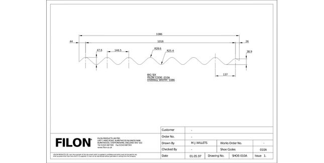 Filon Fixsafe Kit to suit Big Six 010A DR24E Double Reinforced ...