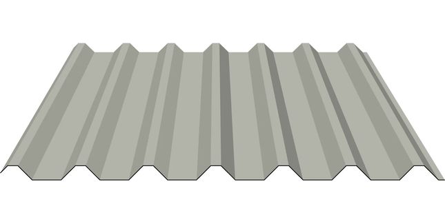 Polyester Paint Coated Steel Box Profile Roofing Sheet (34/1000) - Cut ...