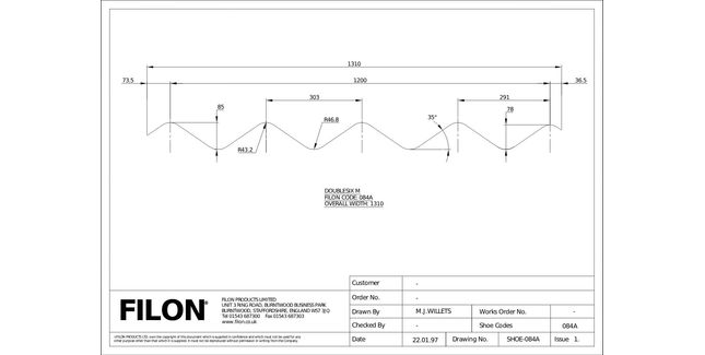 Filon Double Six M Class 3 DR Refurbishment Sheet (Opaque) - 1310mm x ...