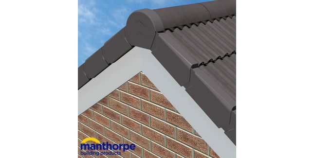 Manthorpe SmartVerge uPVC Dry Verge Unit Right Hand - Box of 30 from £78.38