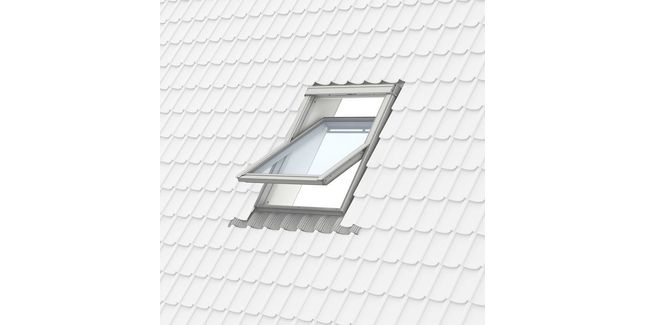 VELUX GGU MK08 0070 White Maintenance-Free Centre Pivot Window - 78cm x ...