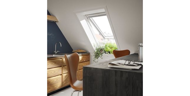 VELUX GPU SK06 0070 White Maintenance-Free Top Hung Window - 114cm x ...