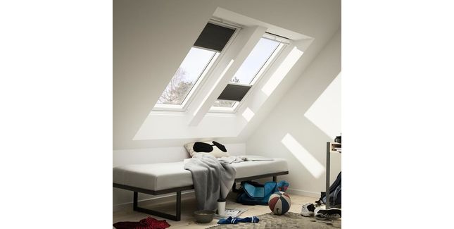 VELUX GGU MK06 0066 White Maintenance-Free Centre Pivot Window - 78cm x ...