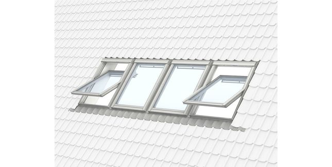 VELUX GGL MK06 2066 White Painted Centre Pivot Window - 78cm x 118cm ...